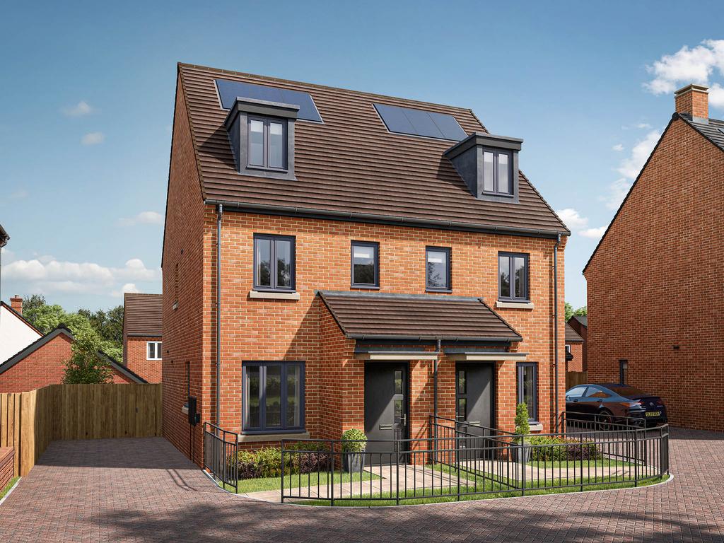 Plot 183, The Saunton at Harlestone... 3 bed semi-detached house for ...