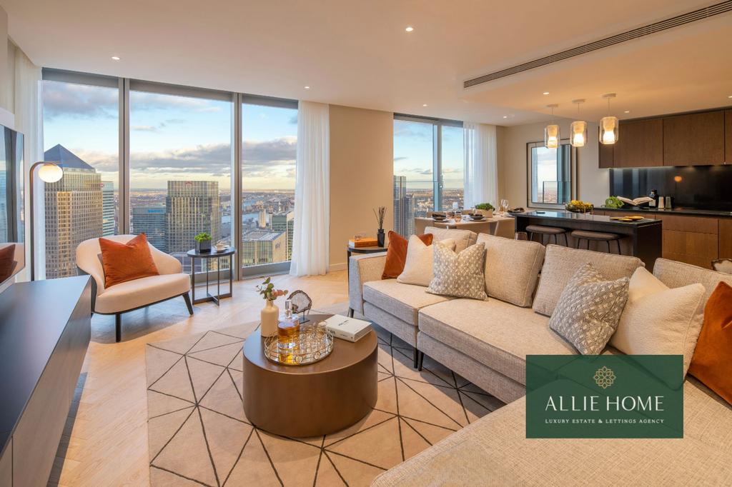 10 Marsh Wall, London E14 3 bed flat - £1,440,000