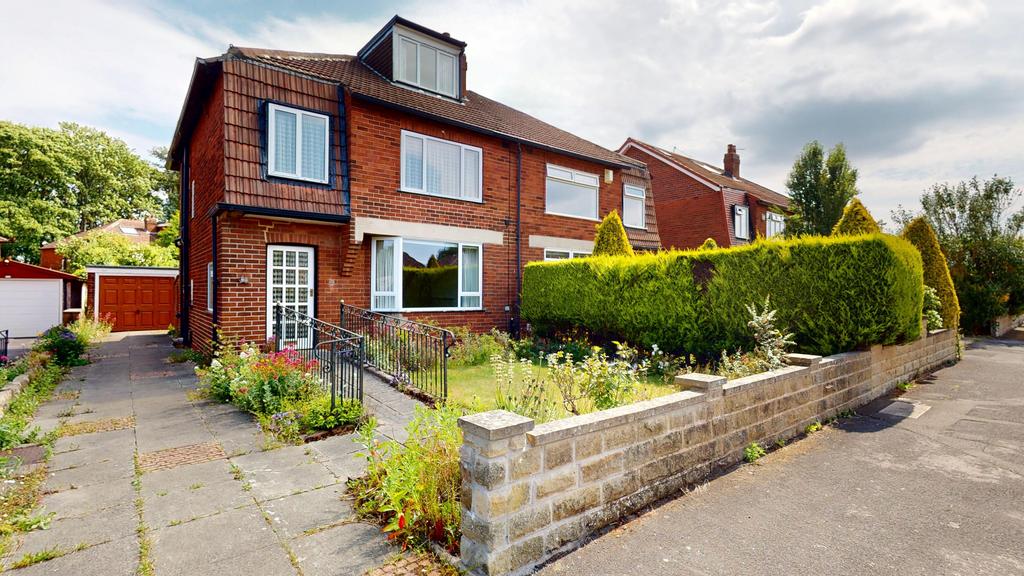 Buckstone Avenue, Alwoodley, Leeds... 3 bed semi-detached house for ...