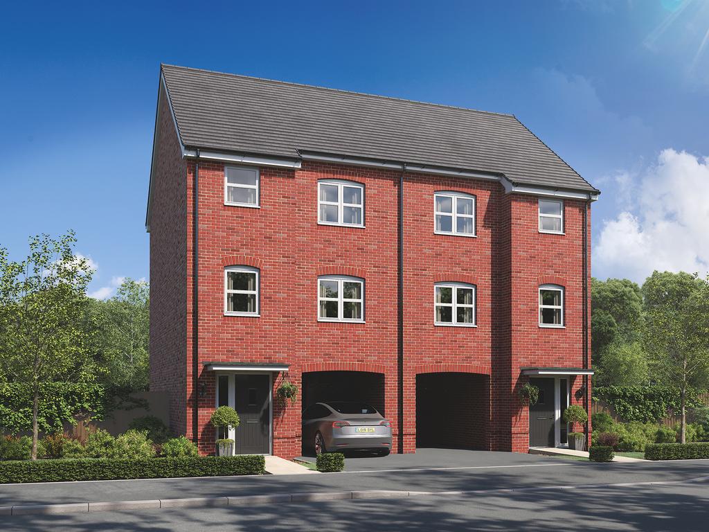 Plot 346, The Stanton at Hawthorn... 3 bed end of terrace house for ...