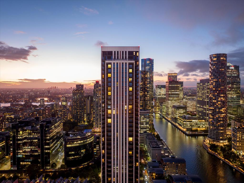 One Thames Quay, Marsh Wall, London, E14 3 bed flat for sale - £1,257,500