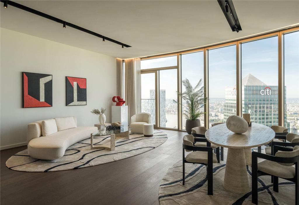 One Park Drive, Canary Wharf, E14 3 bed penthouse - £3,350,000