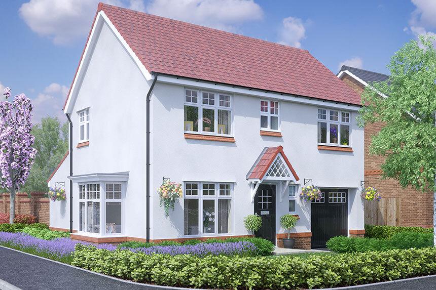 Plot 212, The New Ashbourne FCT at... 3 bed detached house for sale - £ ...