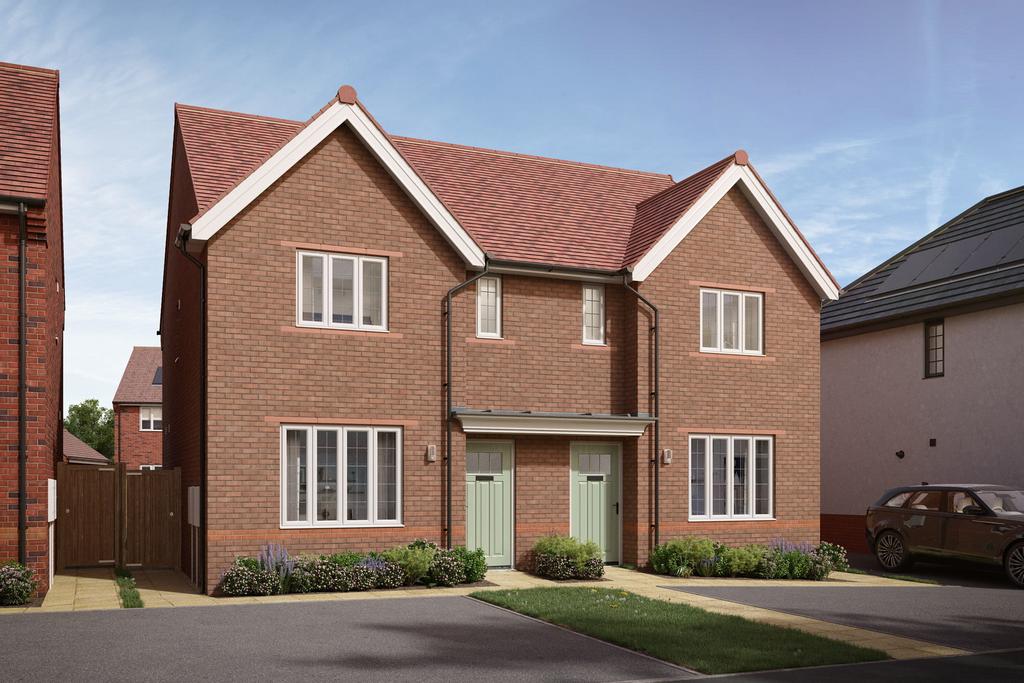 Plot 147, The Kane at Kings Hill Park... 3 bed semi-detached house - £ ...
