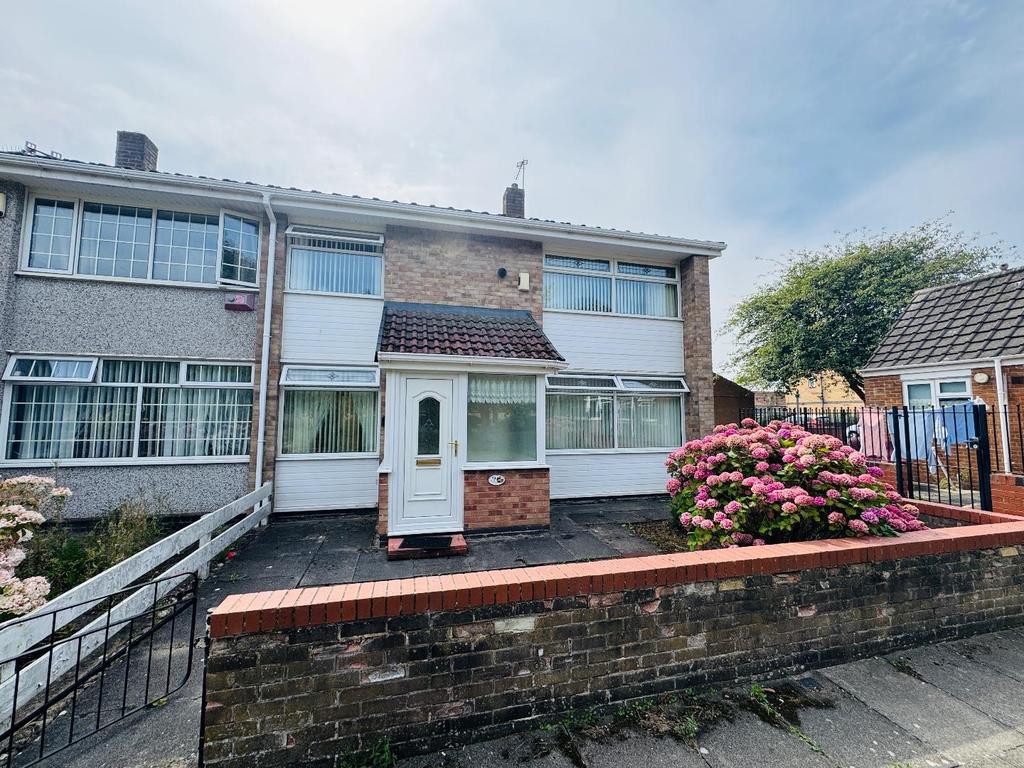 Hart Lane, Hartlepool 3 bed end of terrace house - £105,000