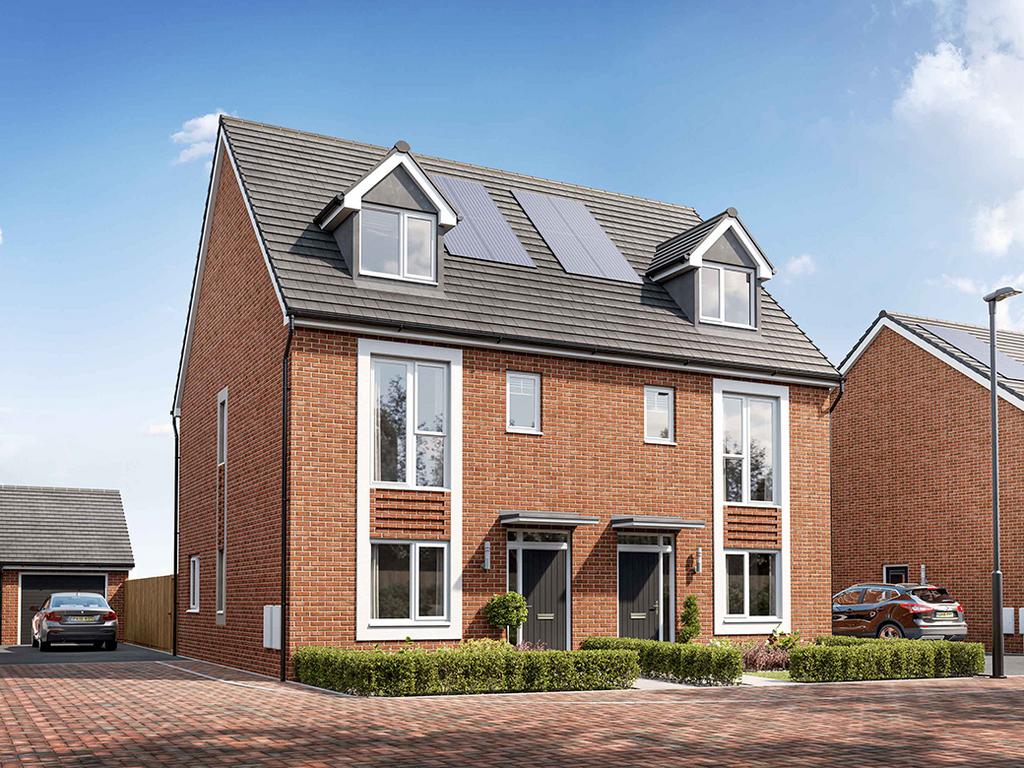 The Becket - Plot 157 at Pear Tree... 4 bed semi-detached house for sale - £385,000