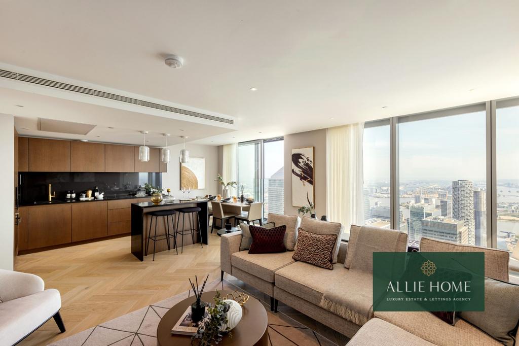 10 Marsh Wall, London E14 3 bed apartment - £1,425,000