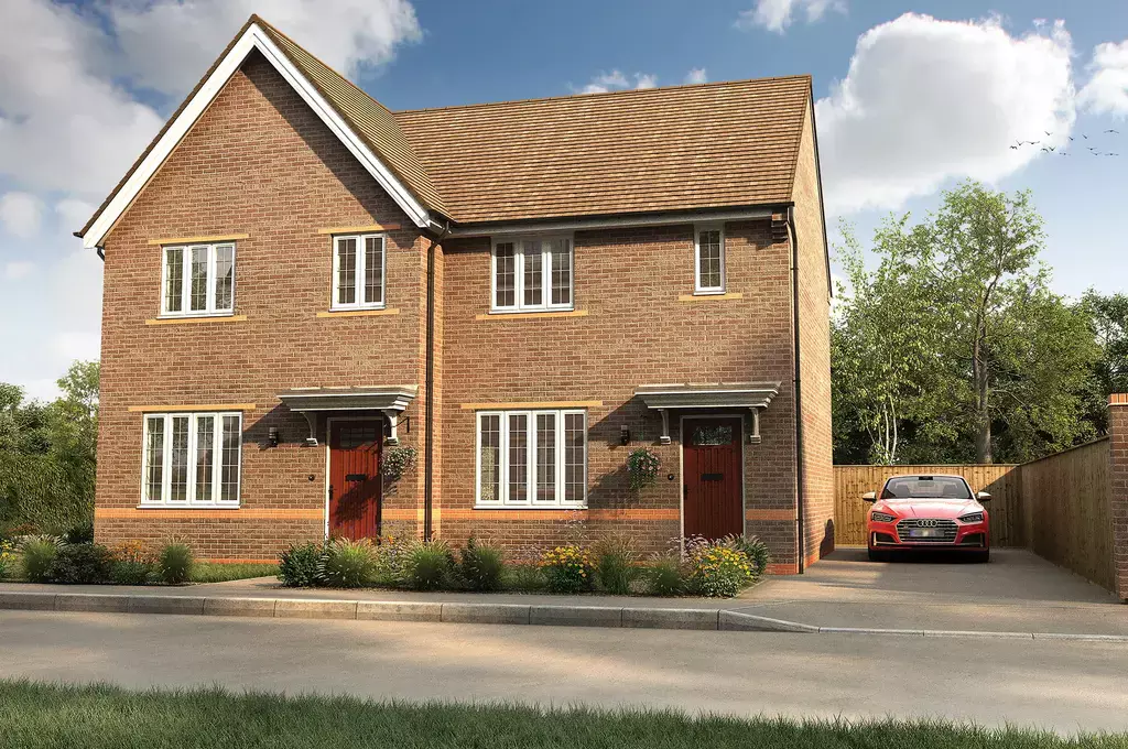 Plot 81, The Dekker at Bloor Homes at... 2 bed semi-detached house for ...