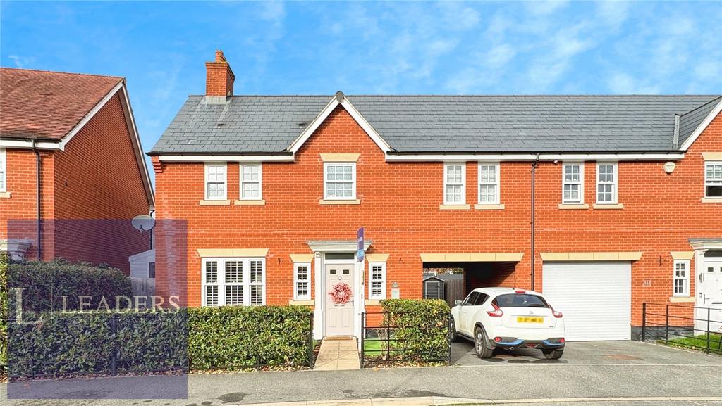 Osier Way, Sible Hedingham, Halstead 3 bed semi-detached house for sale ...