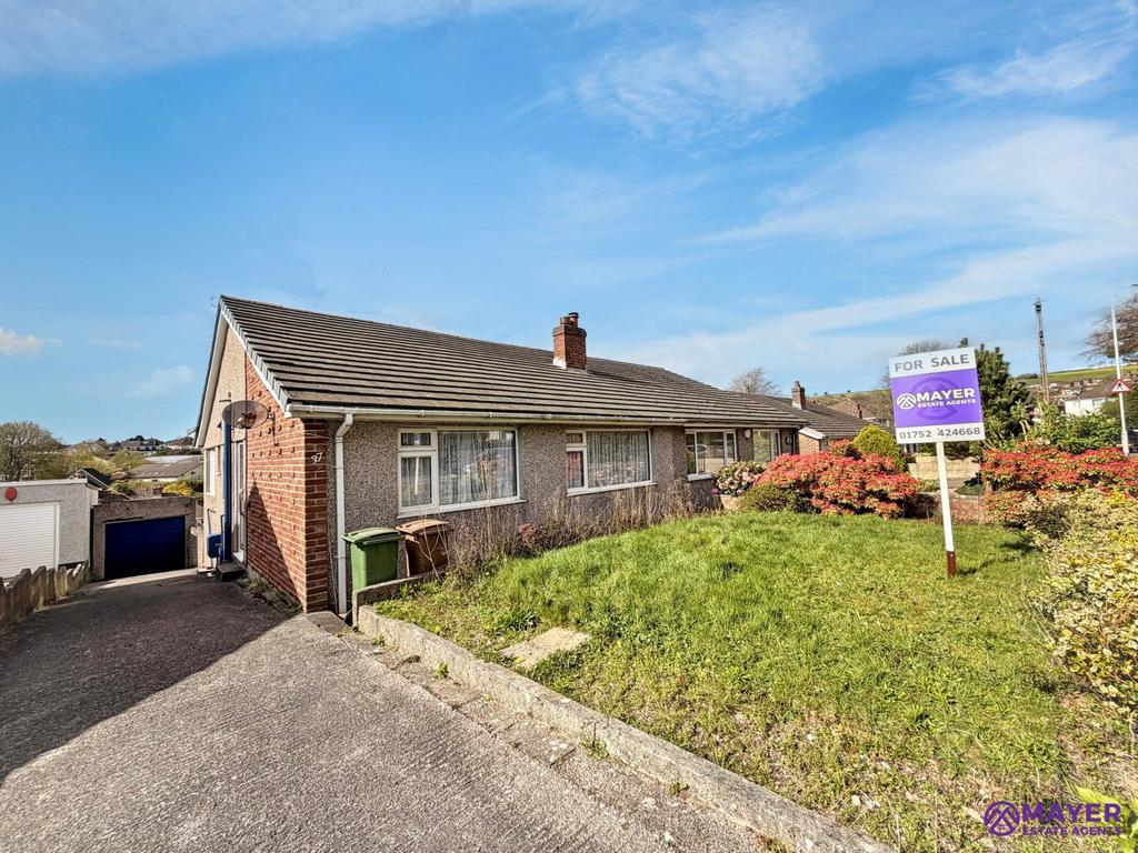 Larkham Lane, Plymouth PL7 2 bed semi-detached bungalow for sale - £250,000