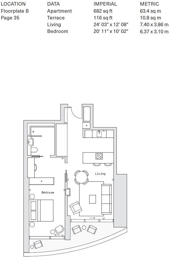 One Park Drive, Canary Wharf, E14 1 bed apartment for sale - £885,000